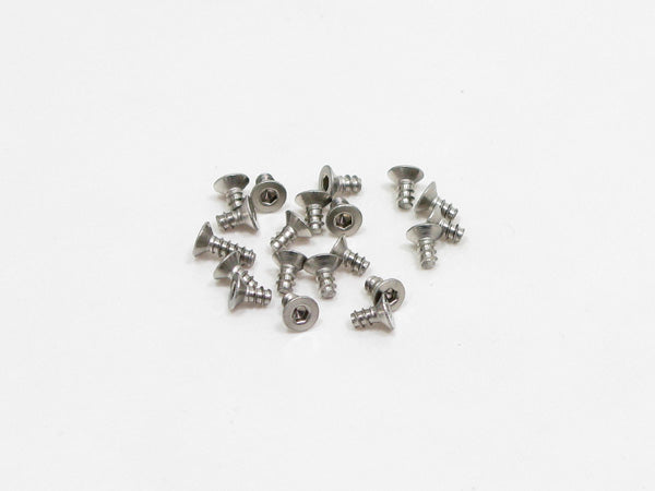 PN Racing M2x4 Countersink Stainless Steel Hex Plastic Screw (20pcs ...