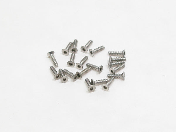 PN Racing M2x8 Countersink Stainless Steel Hex Plastic Screw (20pcs ...