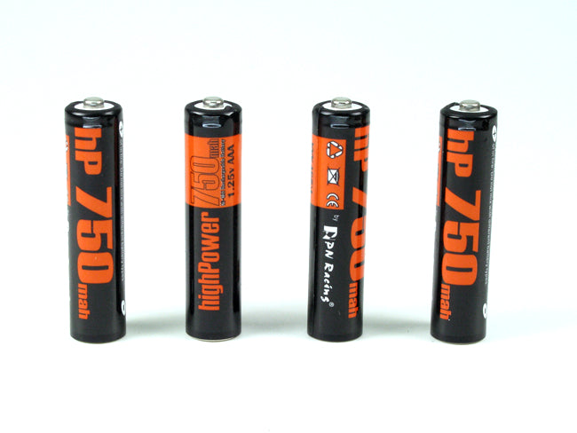 PN Racing High Power 750mah Ni-MH Rechargeable AAA Battery (4pcs ...